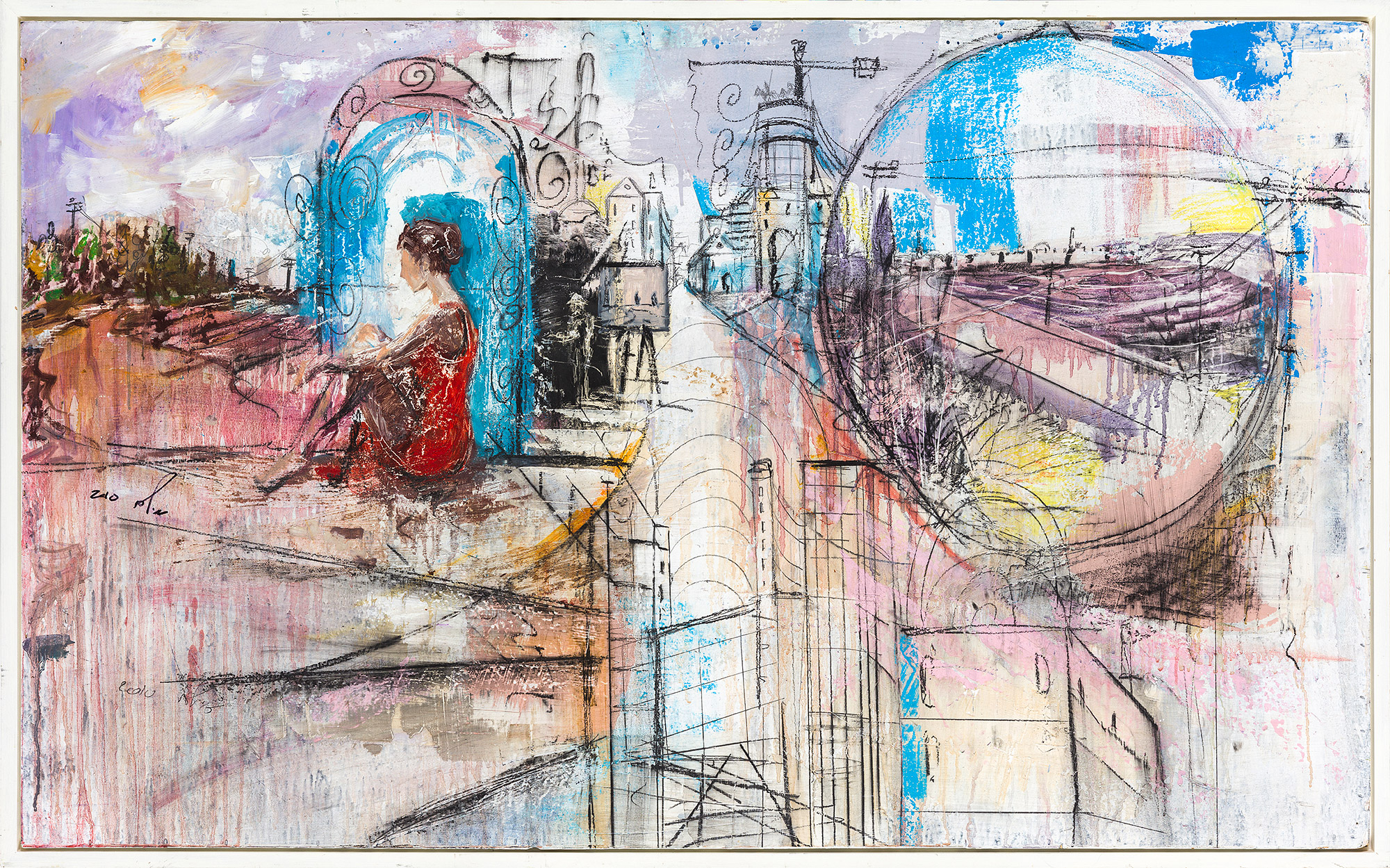 Overlooking Jerusalem #1149 - Art Time Gallery