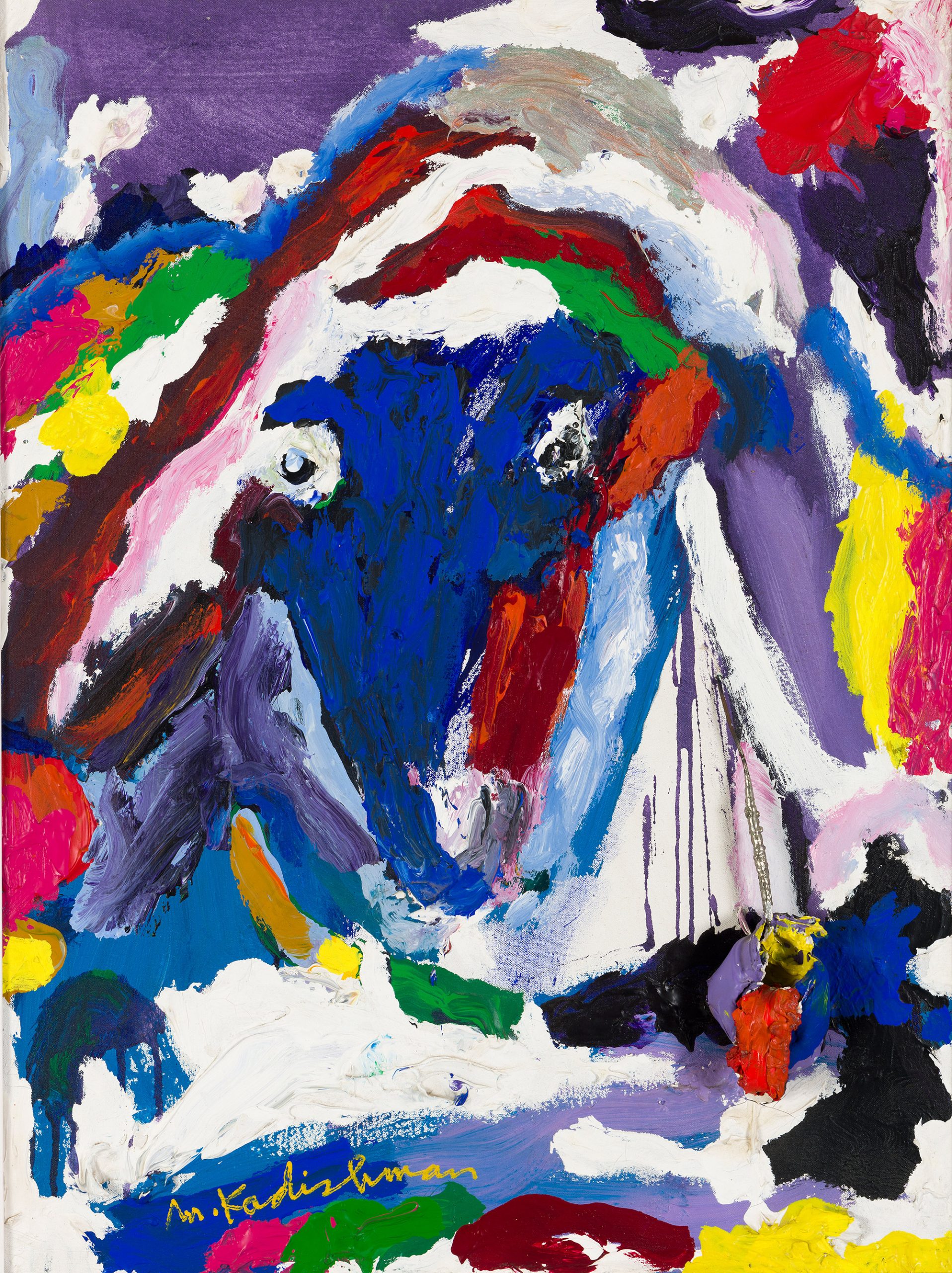 Colorful Sheep White eyes - Art Time Gallery