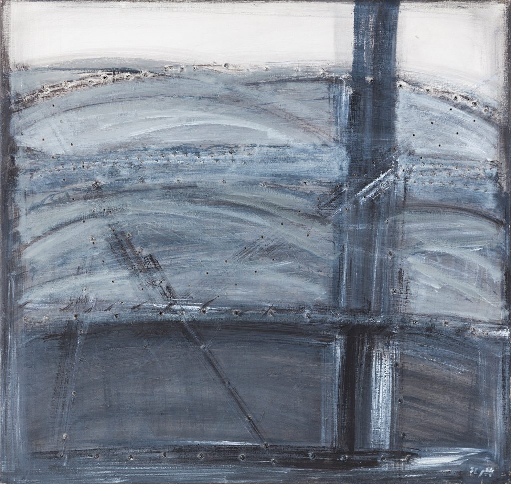 Gray with Holes #5177 - Art Time Gallery